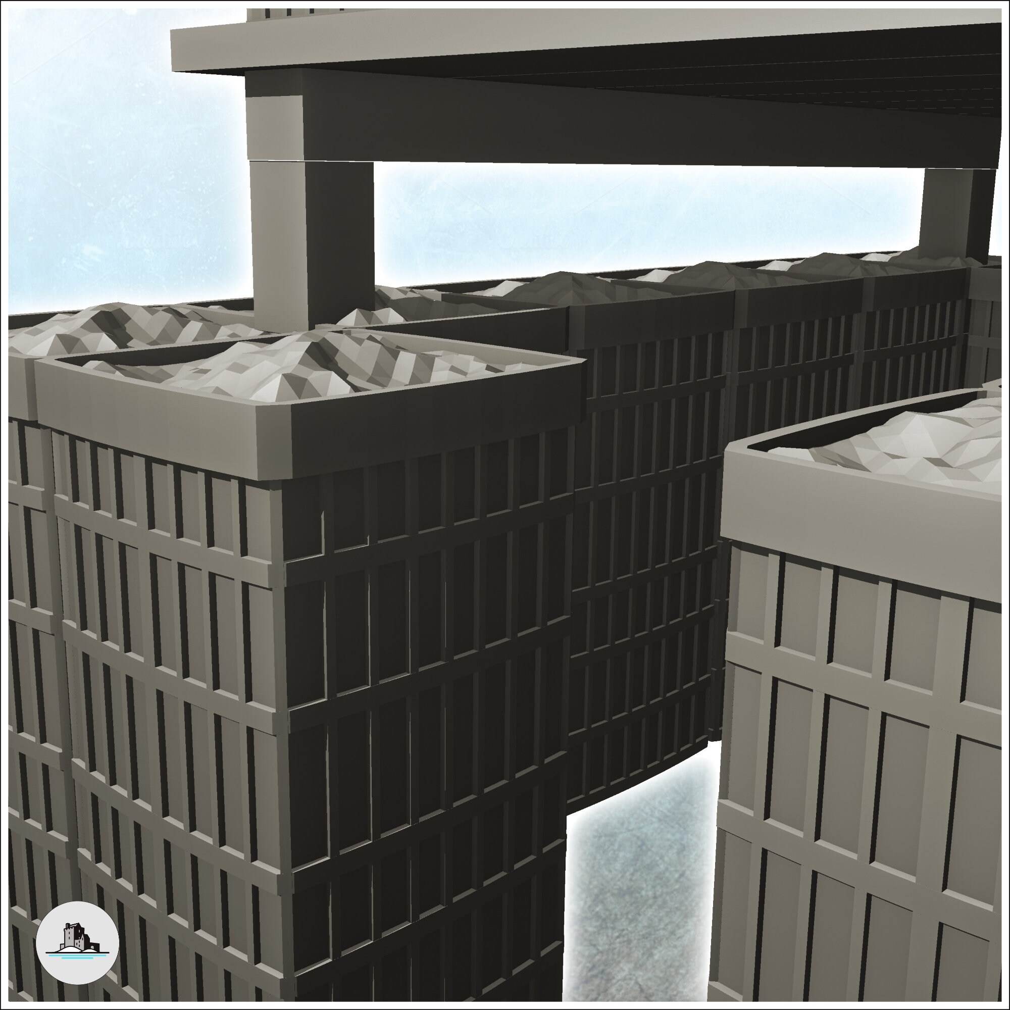 Fortified Shooting Range With Roof and Hesco 8 STL 3D - Etsy