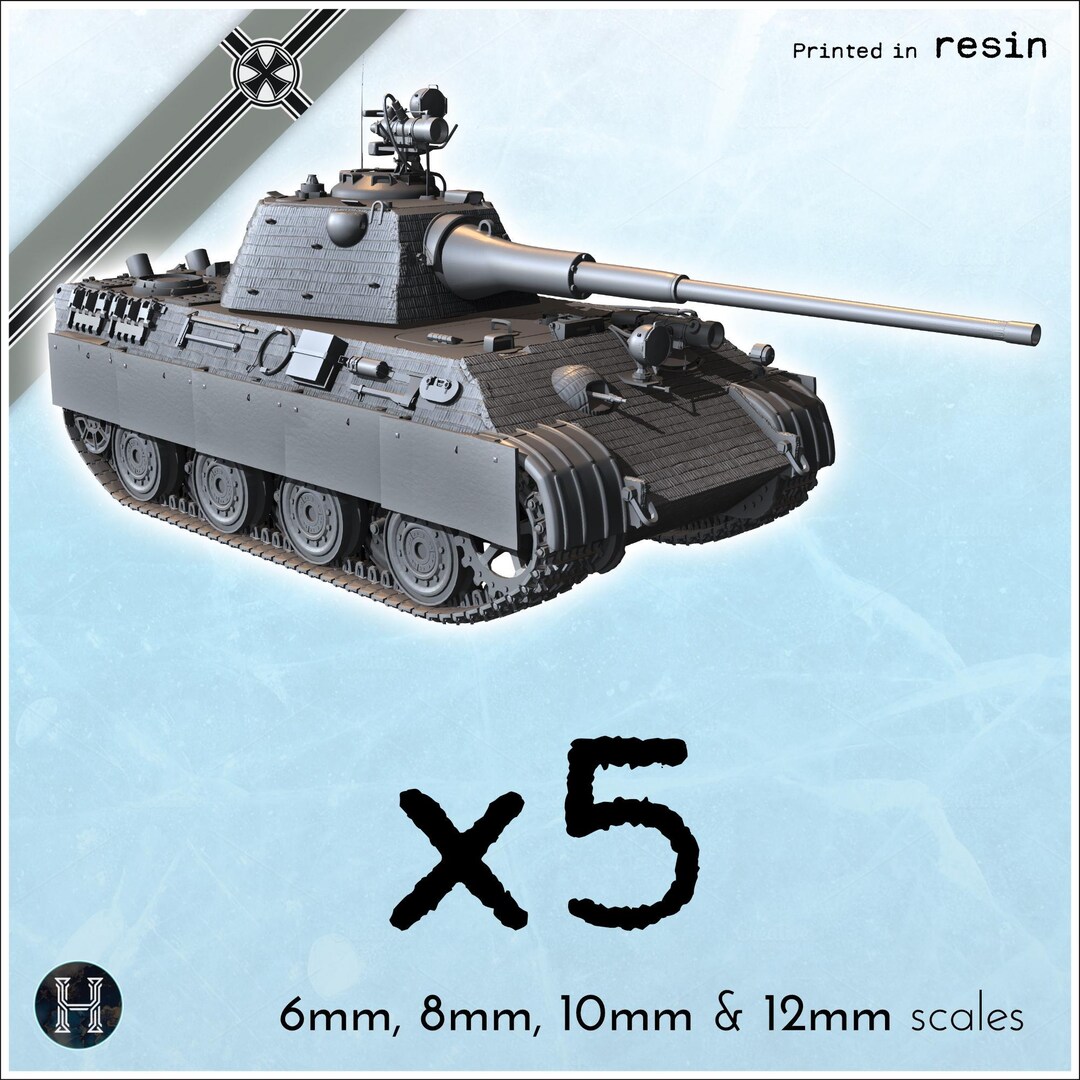 Panzer V Panther II Ausf. M With UHU Night Vision X5 - Resin-printed ...