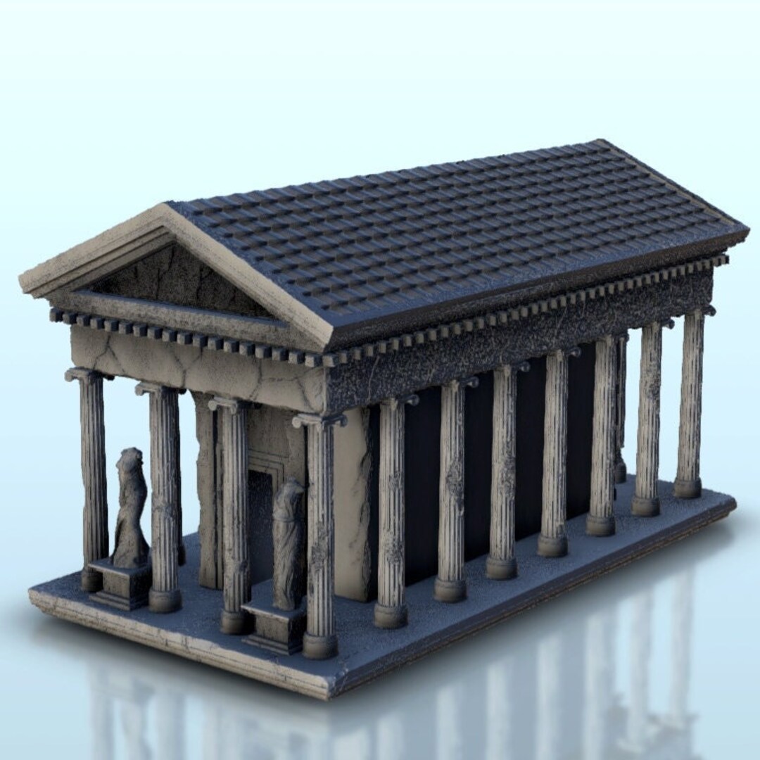 Antic Temple 23 - STL 3D Model Printing Ancient Classic Old Archaic ...