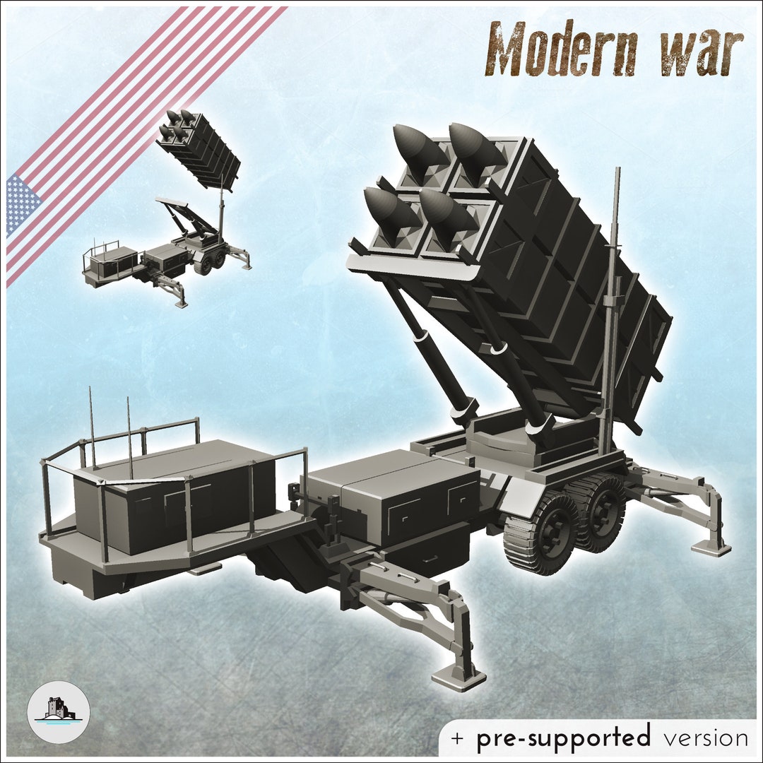 US MIM-104 Patriot Air Defense Battery System - STL 3D Printing Printer ...