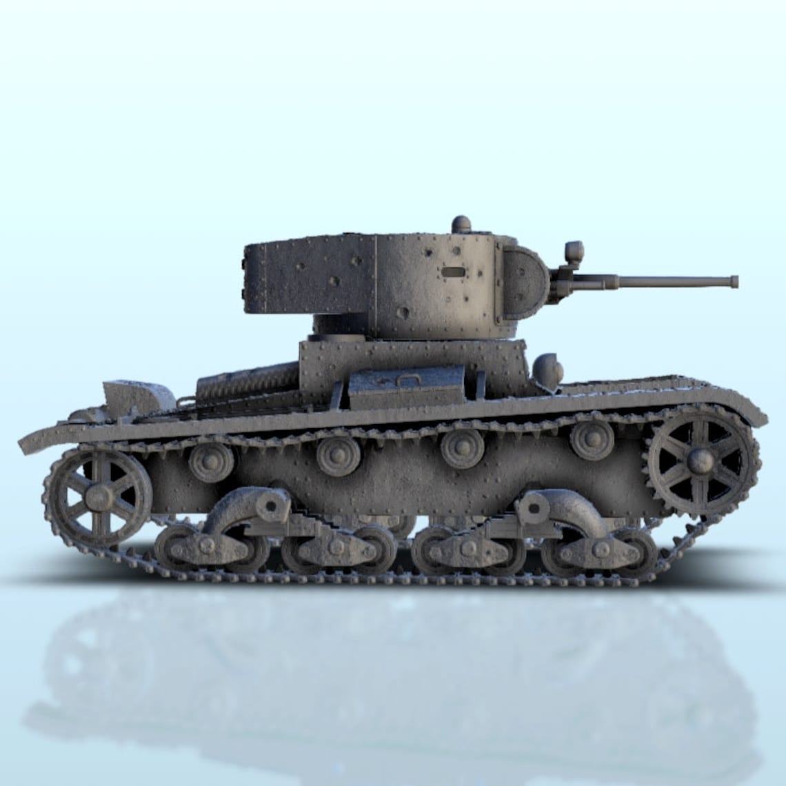 T-26 M1933 Stl 3D Printing WW2 Second USSR Tank Russian - Etsy