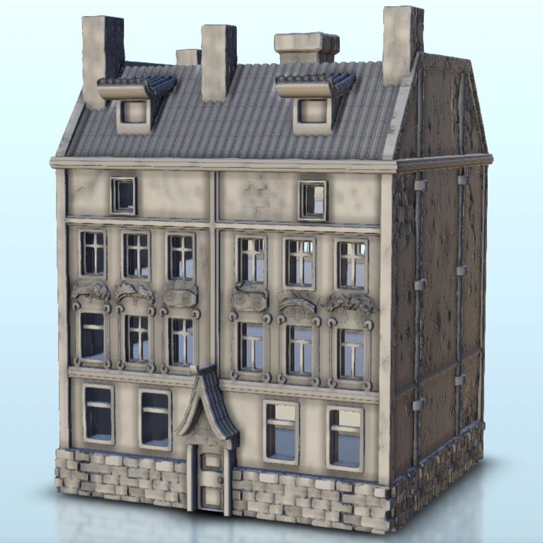 Urban Building 33 - STL 3D Printing Scenery Terrain Architecture Bolt ...