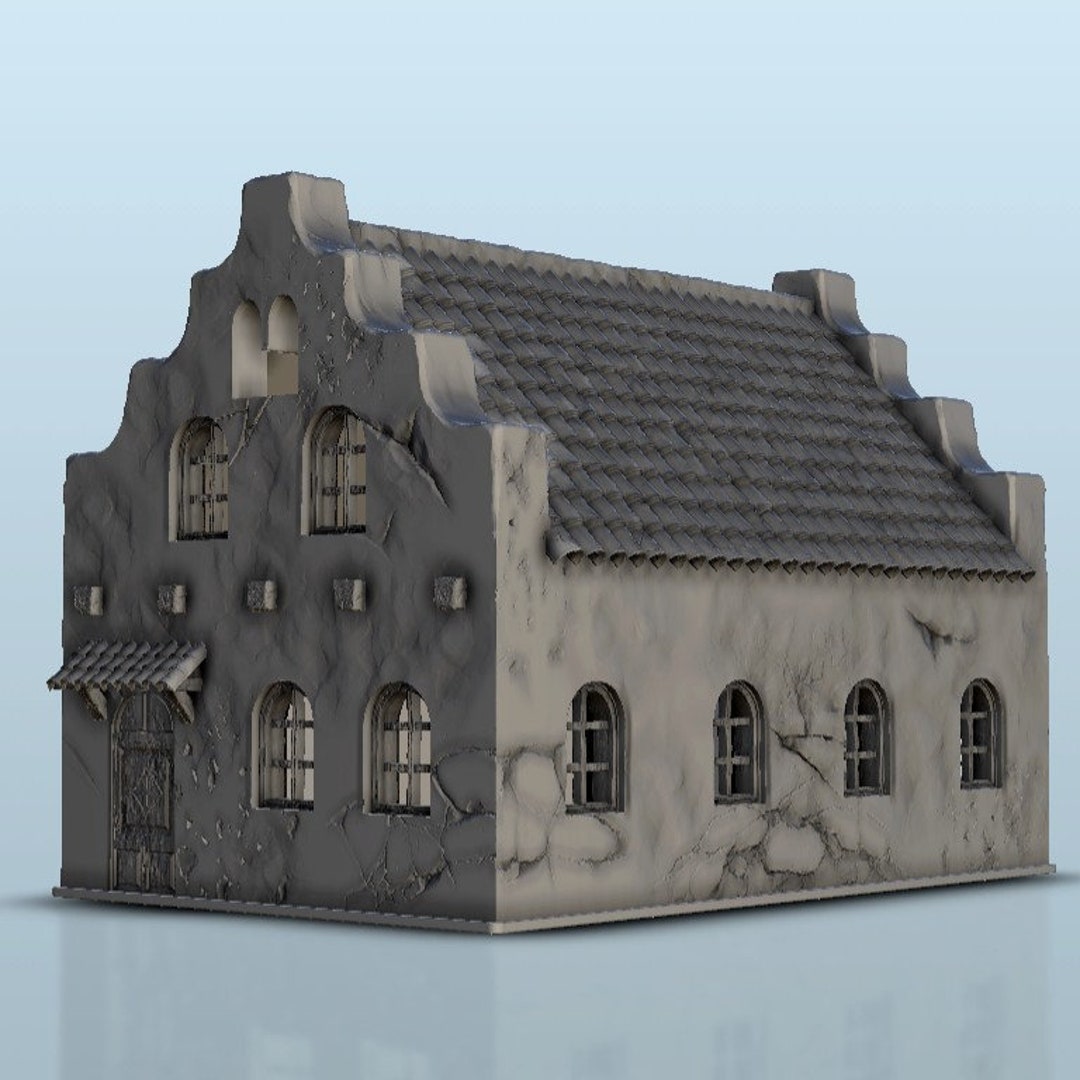 Building 27 - STL 3D Printing Scenery Terrain Architecture Bolt Action ...