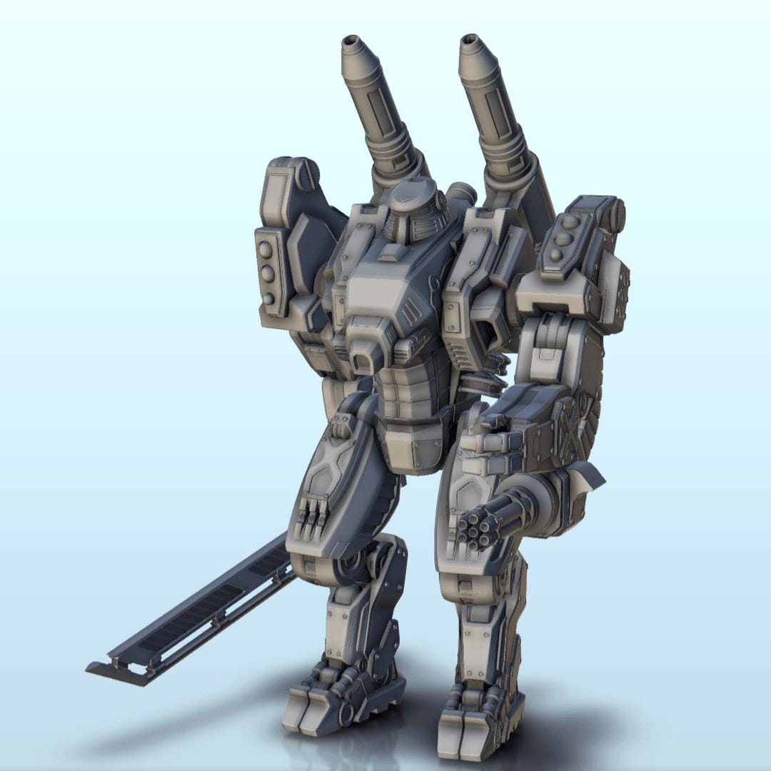 Goen Combat Robot (7) - STL 3D Printing Post-apo Apocalypse SF Sci-fi ...
