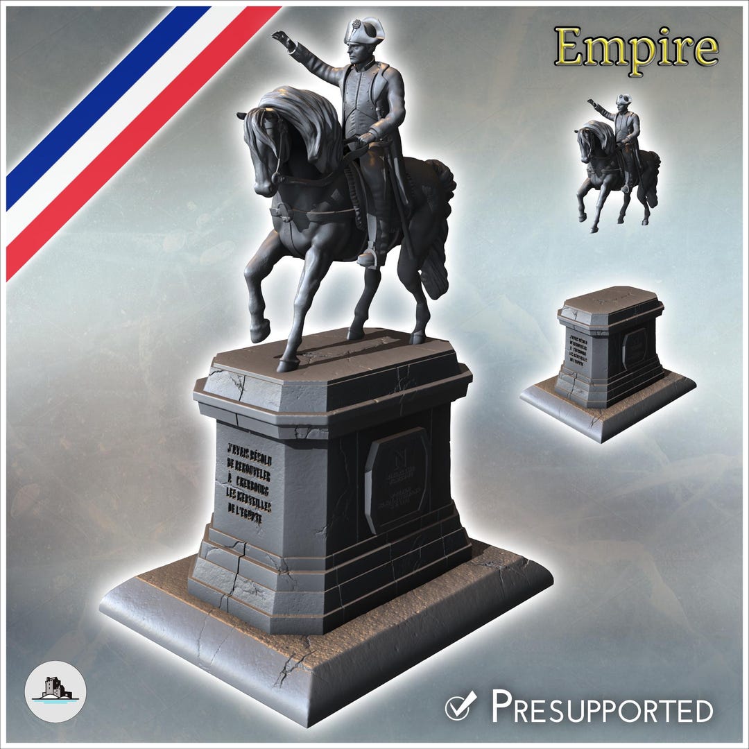 Statue of Emperor Napoleon I Bonaparte on Horseback (cherbourg, France ...