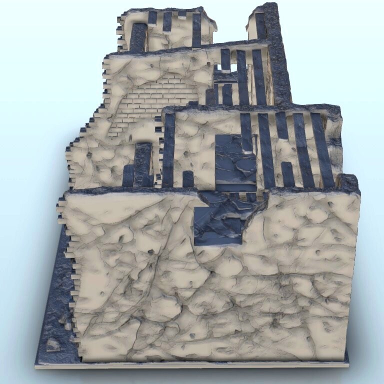 Destroyed Brick Building 8 STL 3D Printing Warhammer Scenery - Etsy