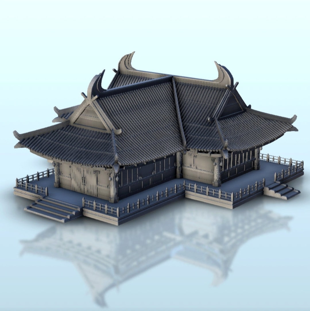 Asian Palace 26 STL 3D Printing Asian Japan Pacific Terrain - Etsy Denmark