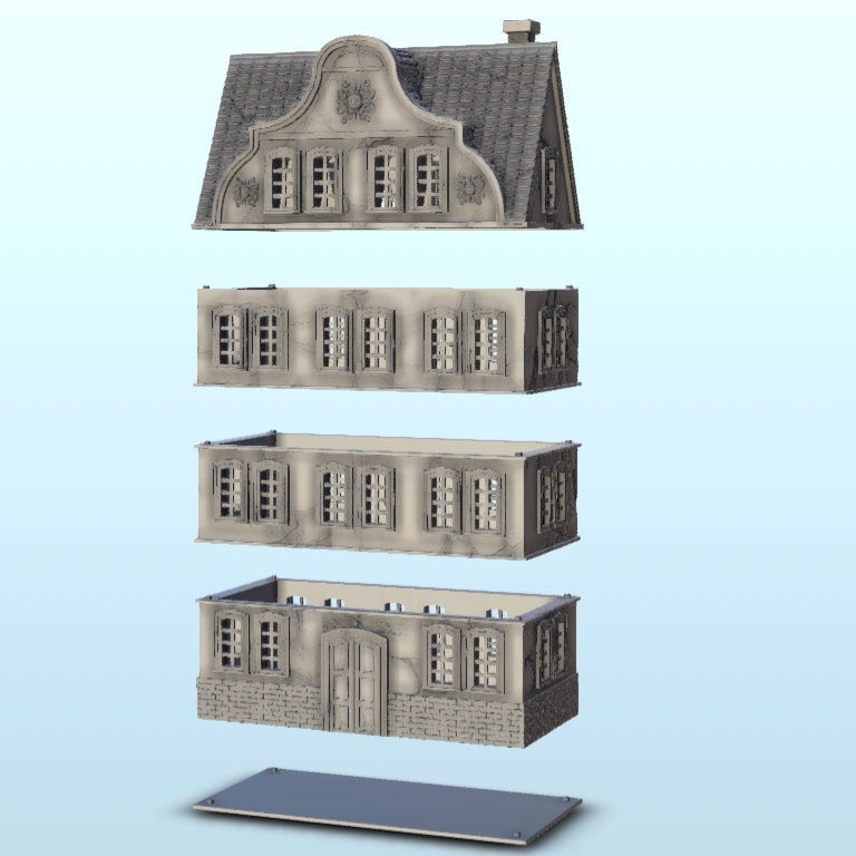 Baroque & Modern Buildings Pack STL 3D Printing | Etsy