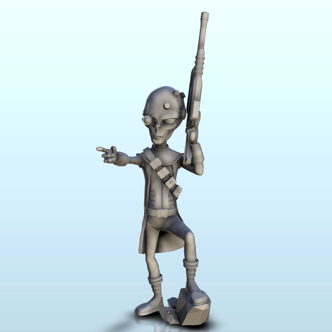 Alien Sniper Bionic Eye (32) (+ Pre-supported Version & Base) - STL 3D ...