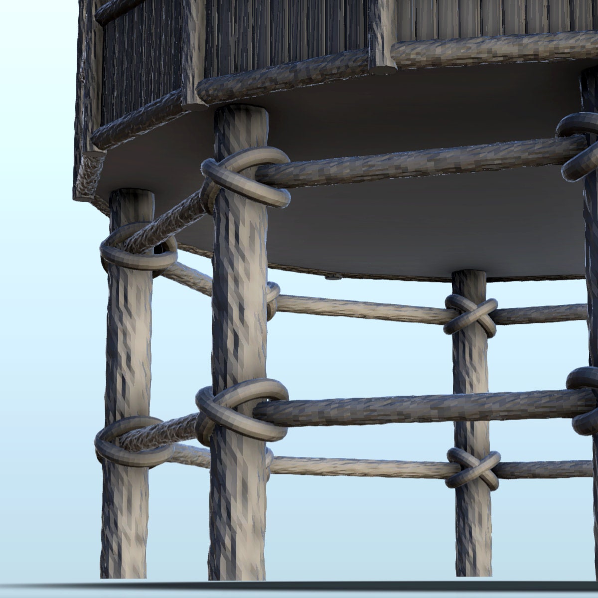 Circular Wooden Building on Stilts 4 STL 3D Printing - Etsy