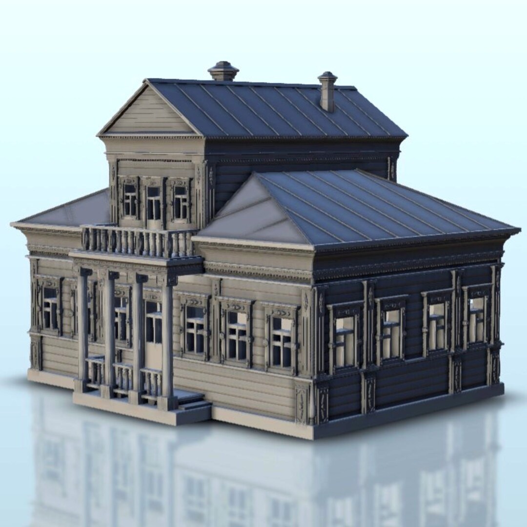 Russian Wooden House 6 STL 3D Print Dark Gothic Feudal Old Saga Dnd ...