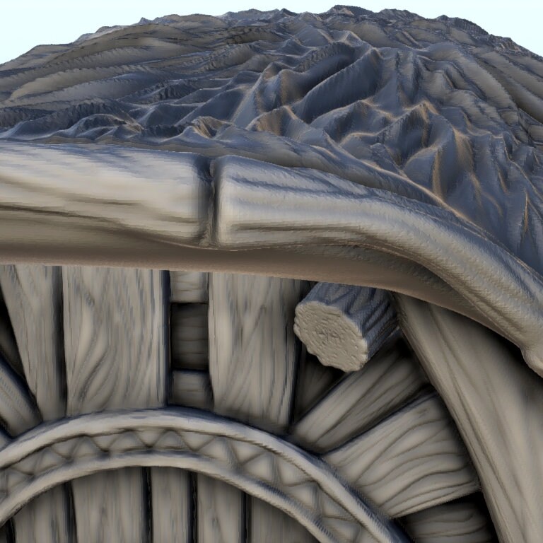 Small Hobbit Hole 6 - STL 3D Printing Scenery Terrain Architecture ...