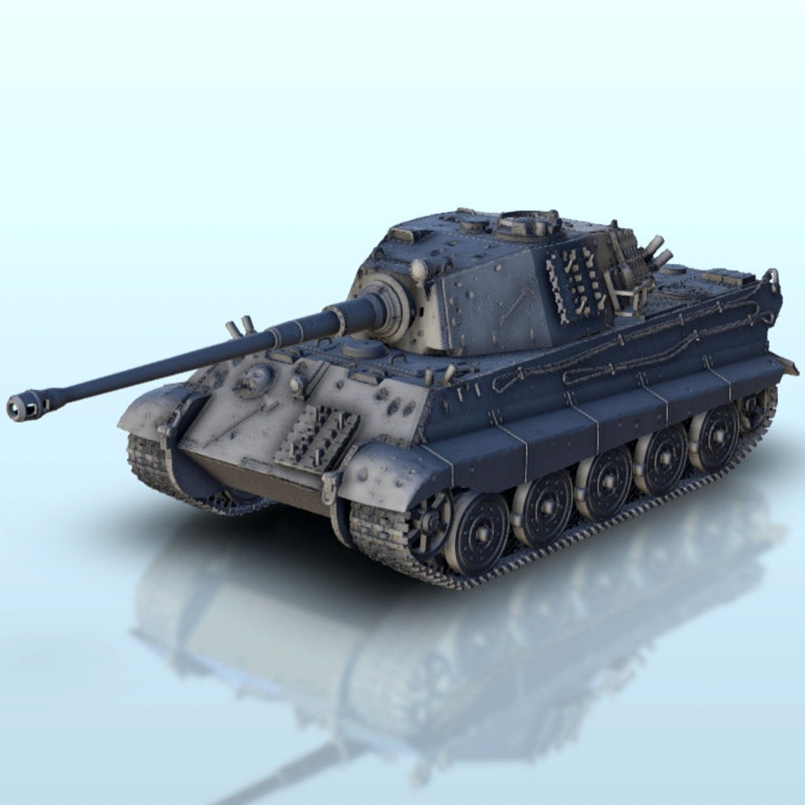 Panzer VI Tiger II Königstiger henschel Turret STL 3D - Etsy