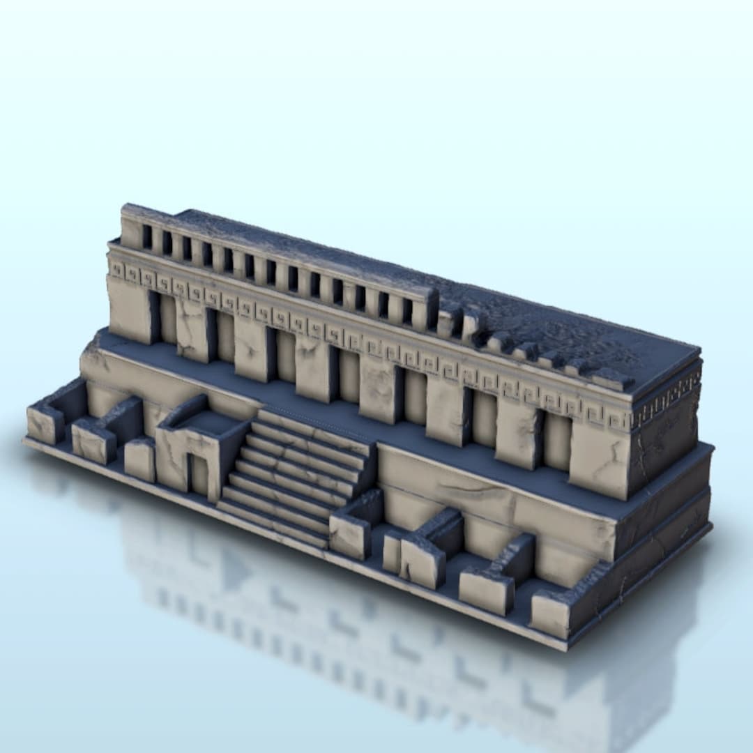 Mesoamerican Palace 15 - STL 3D Printing Age Inca Maya Angkor Tropical ...