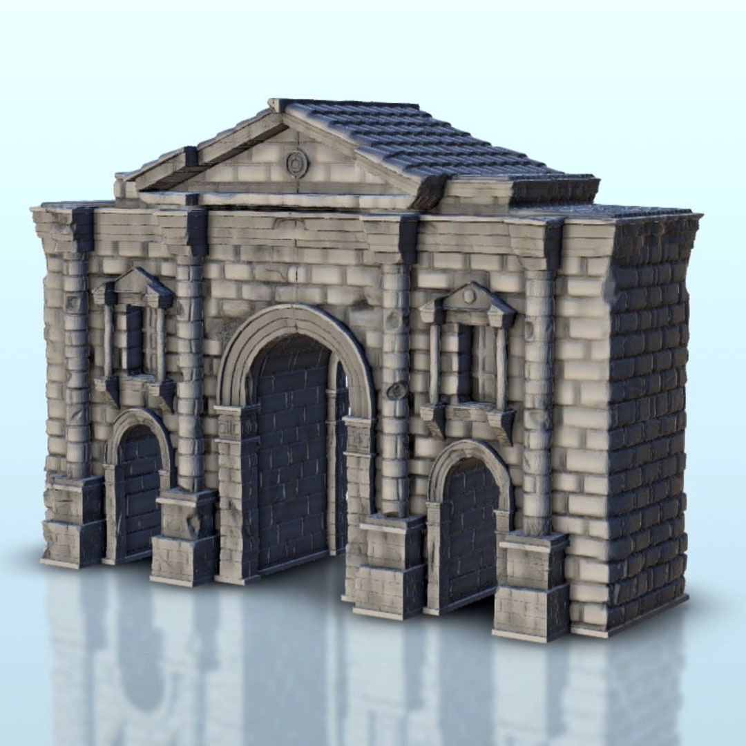 Hadrien Arch 16 - STL 3D Model Printing Ancient Classic Old Archaic ...