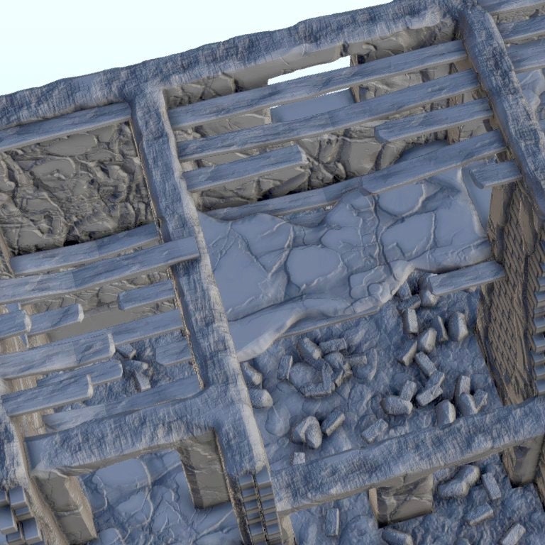 Destroyed Brick Building 8 STL 3D Printing Warhammer Scenery - Etsy