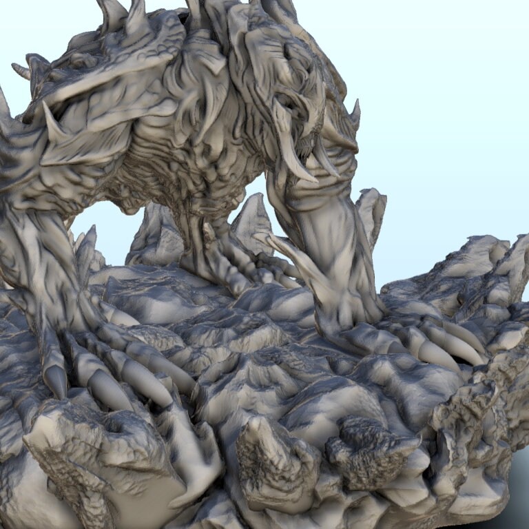 Big Monster With Pointed Carapace - STL 3D Printing Model Printer LOTR ...