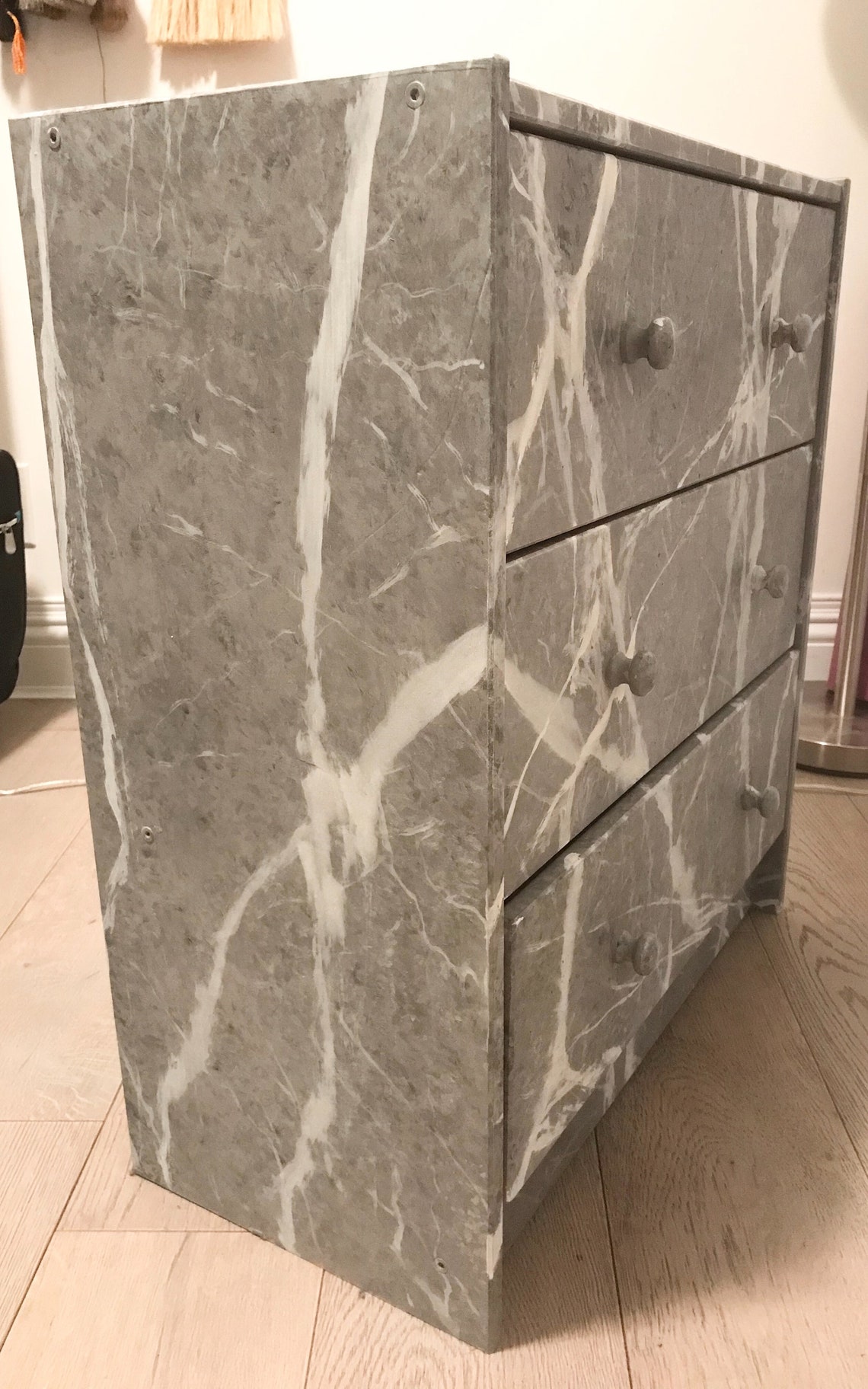 Faux Marble Chest/side Table | Etsy