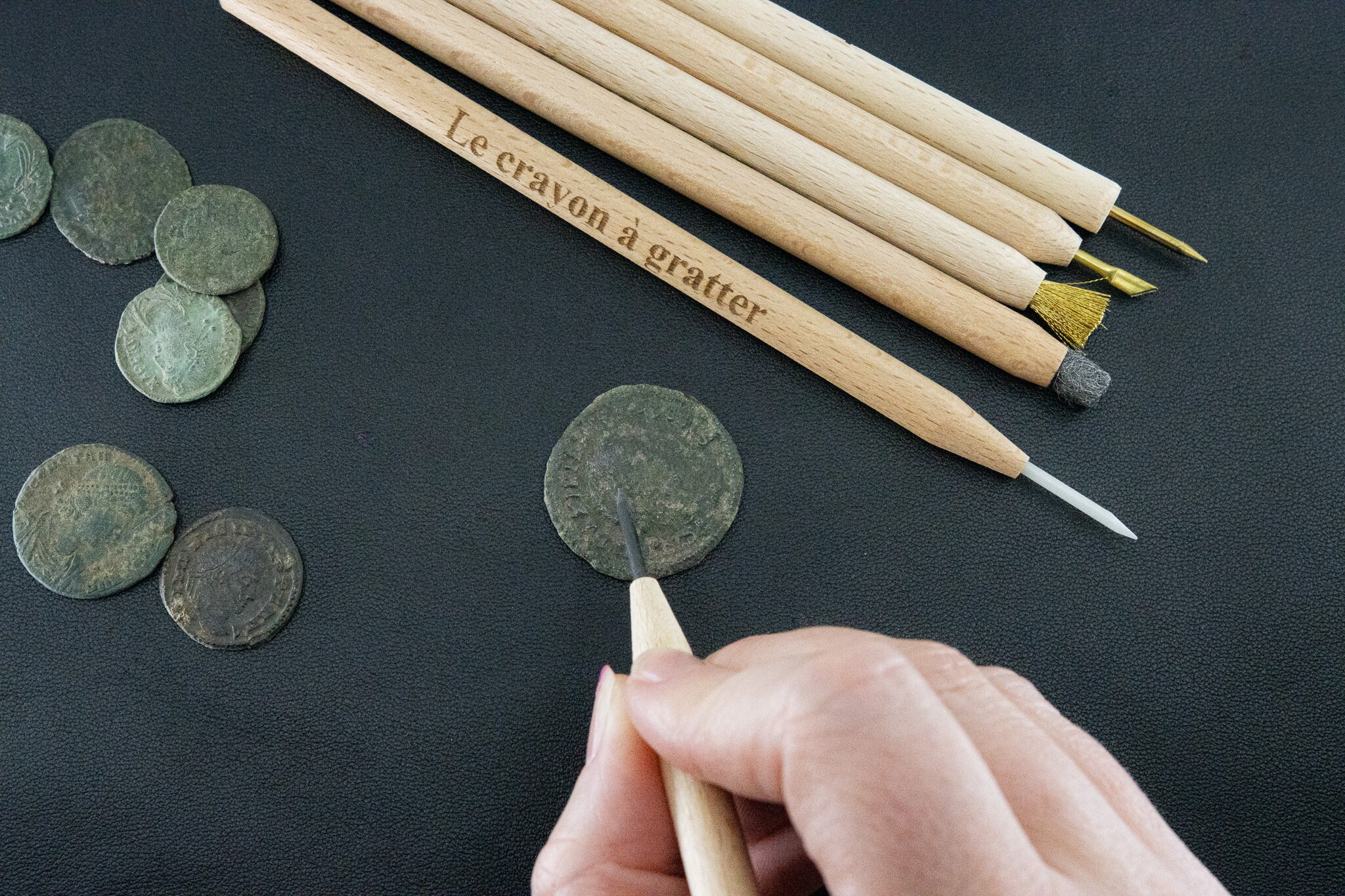 Conservator Le Crayon a Gratter Cleaning Restoration Pencils for Coins ...