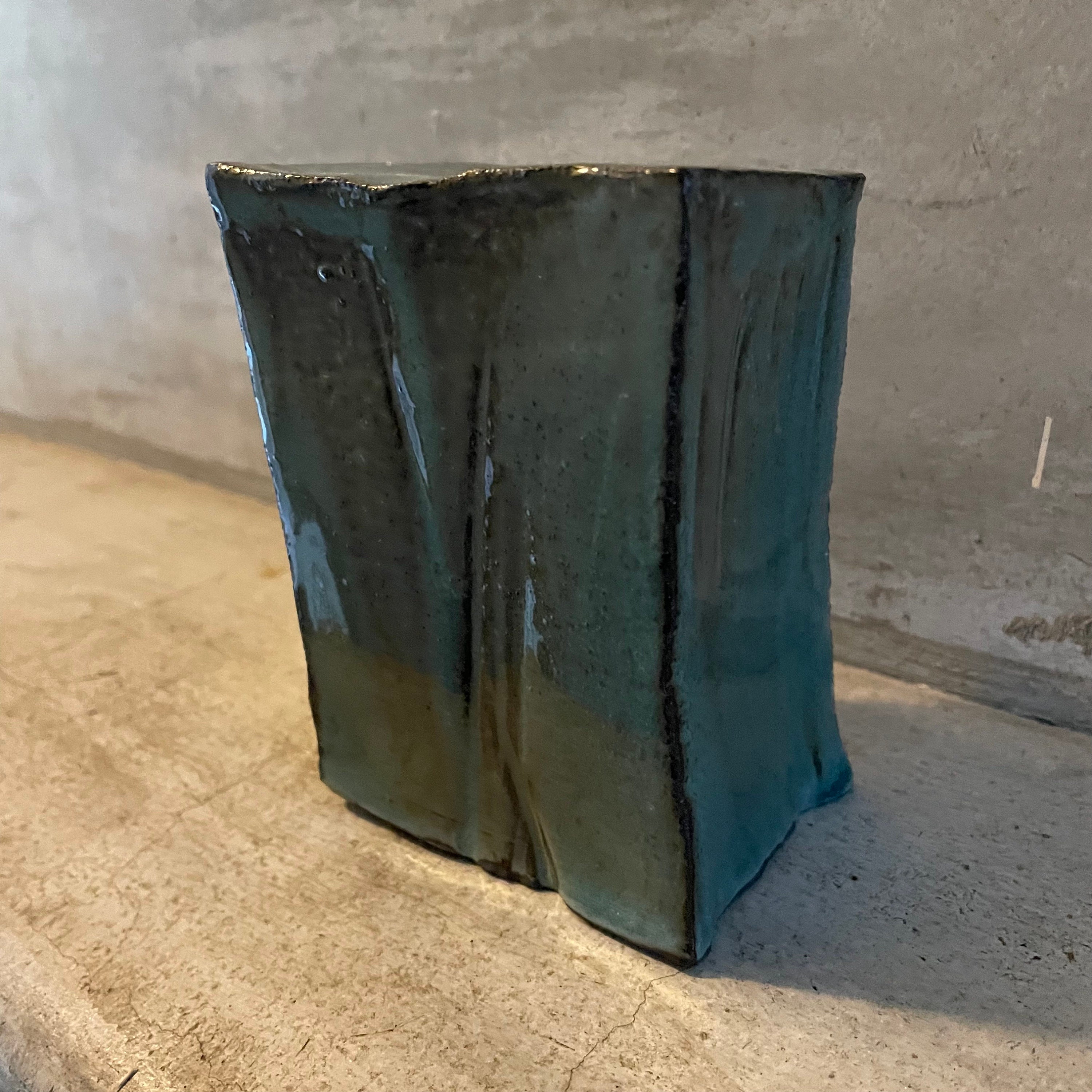 Japanese Vase in Copper Green - Etsy