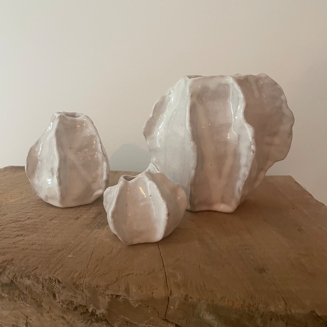 Coral Vases - Set of 3 - Etsy