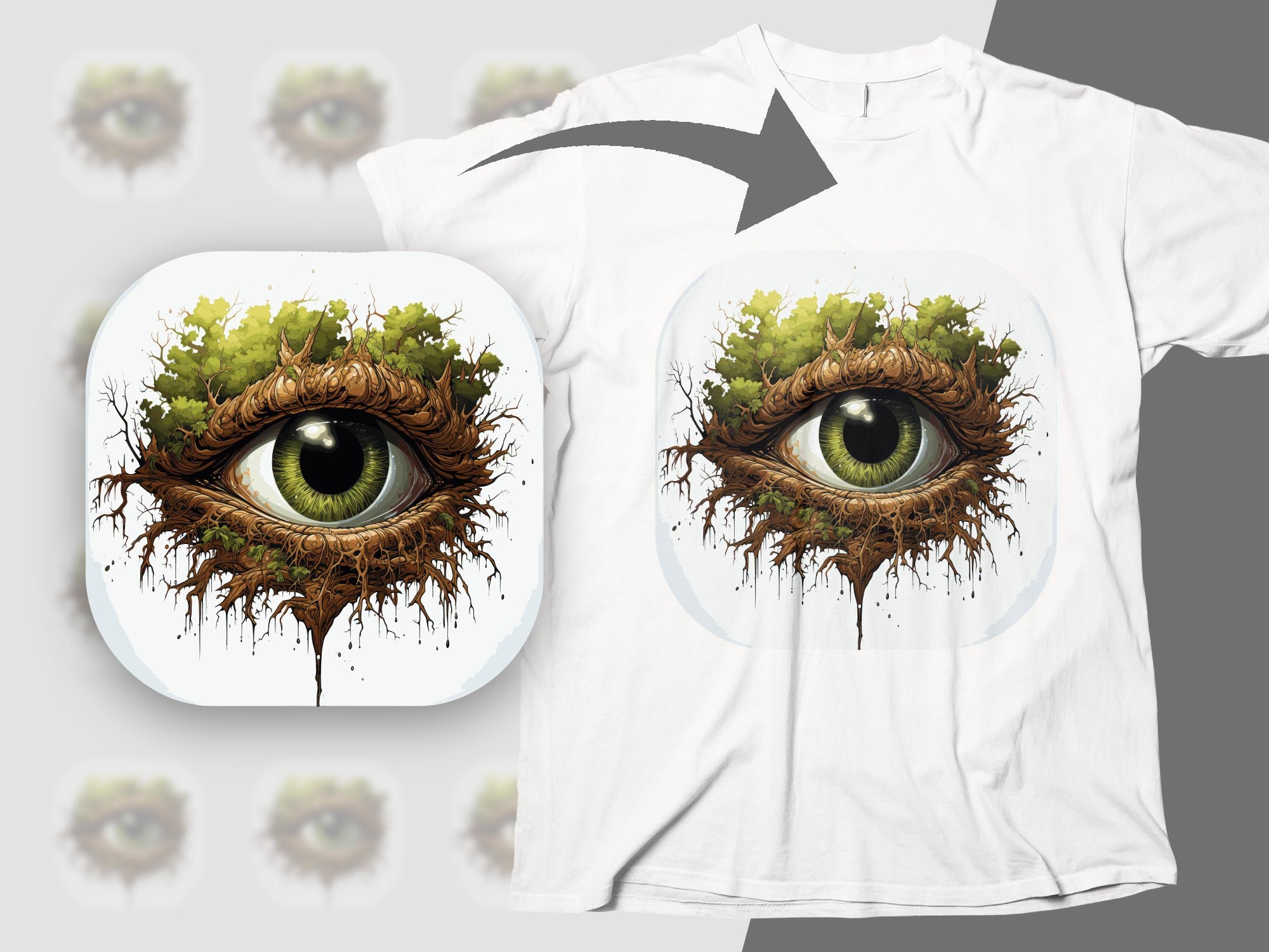 Watercolor Effect Ecosystem SVG Downloads,vivid Ecosystem Watercolor ...