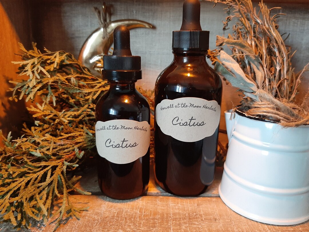 2-4-8 Oz Cistus (cistus Incanus) Double-extract Tincture, Made From ...