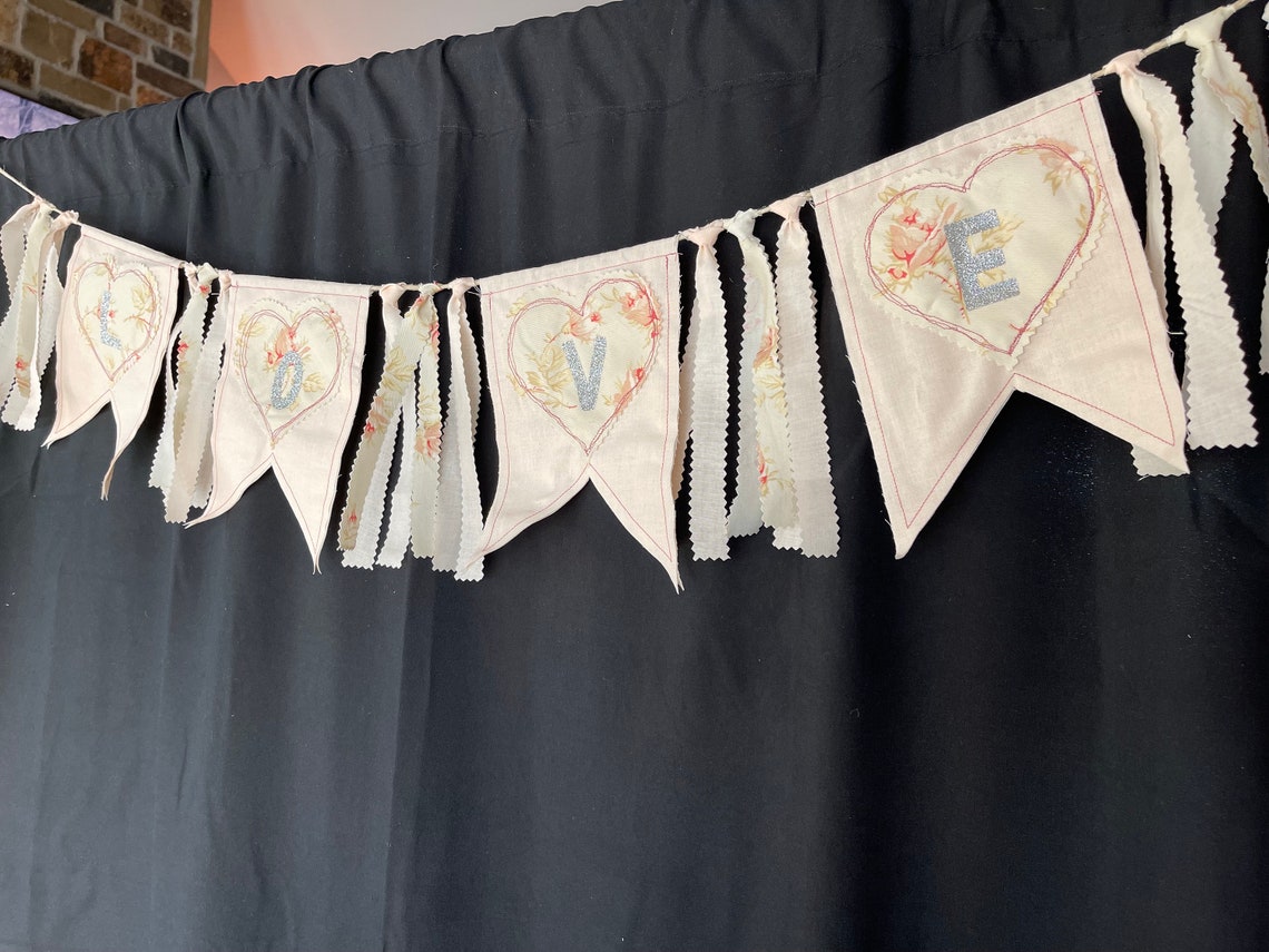 Valentine Heart Banner - Etsy