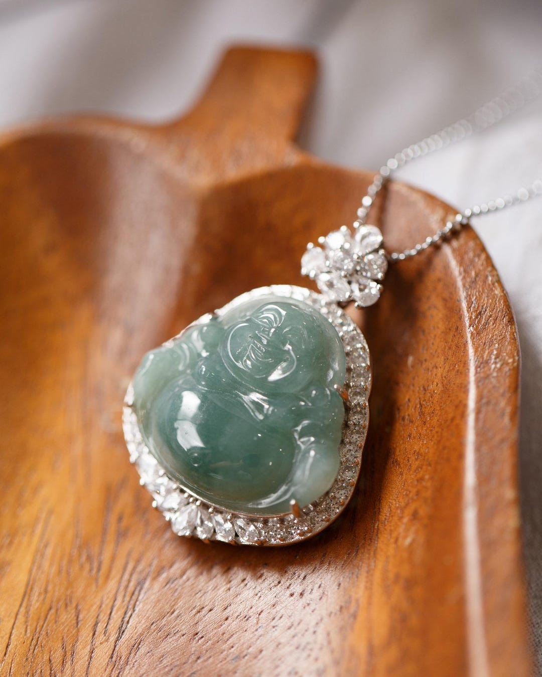 Athelia Maitreya Buddha Jadeite Pendant Necklace - Etsy