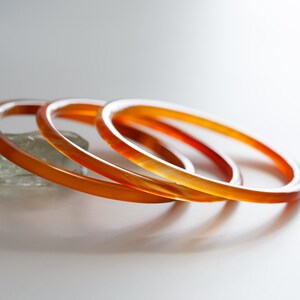 Twinkle Bell Red Agate Stackable Bangle AT1 - Etsy