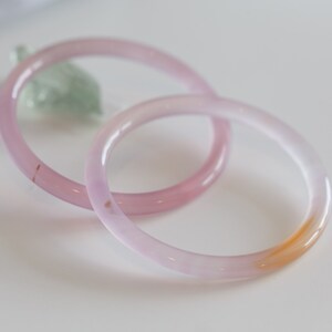 Twinkle Bell Bi-colour Agate Stackable Bangle AT28 - Etsy