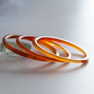 Twinkle Bell Red Agate Stackable Bangle AT1 - Etsy