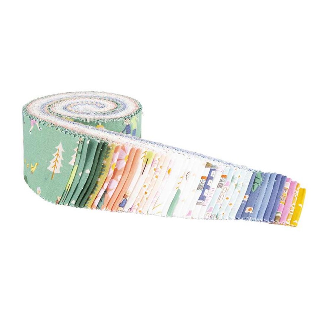 Community Rolie Polie Jelly Roll Precut Fabric Strips, 40 Pcs, 2.5in X ...