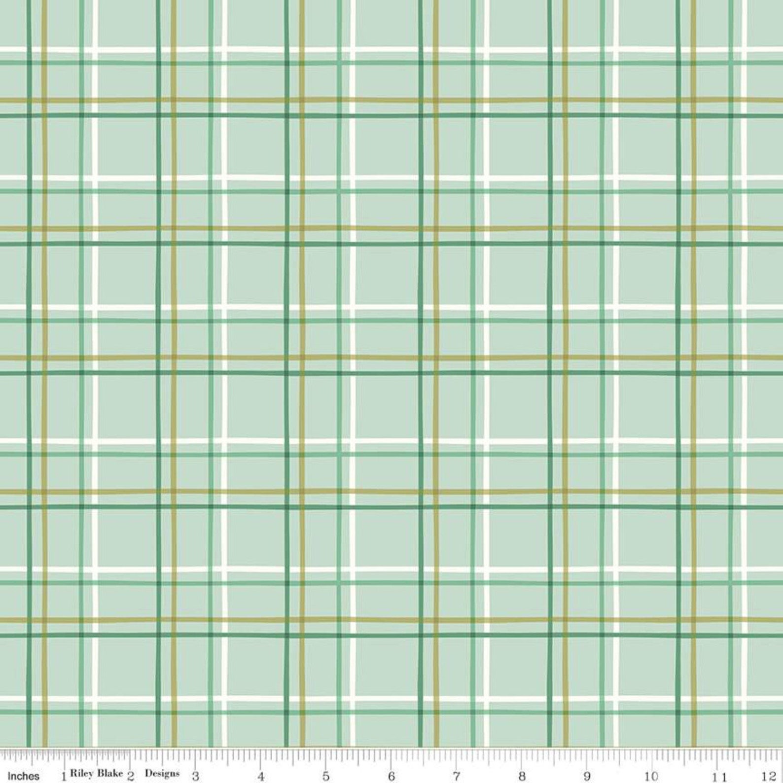 New Dawn Mint Plaid Fabric Yardage Citrus & Mint for Riley | Etsy