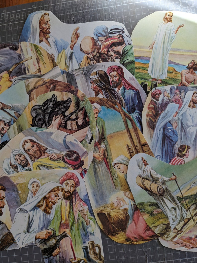 Bible Story Cut Outs for Junk Journal Scrapbooking Mixed - Etsy Australia