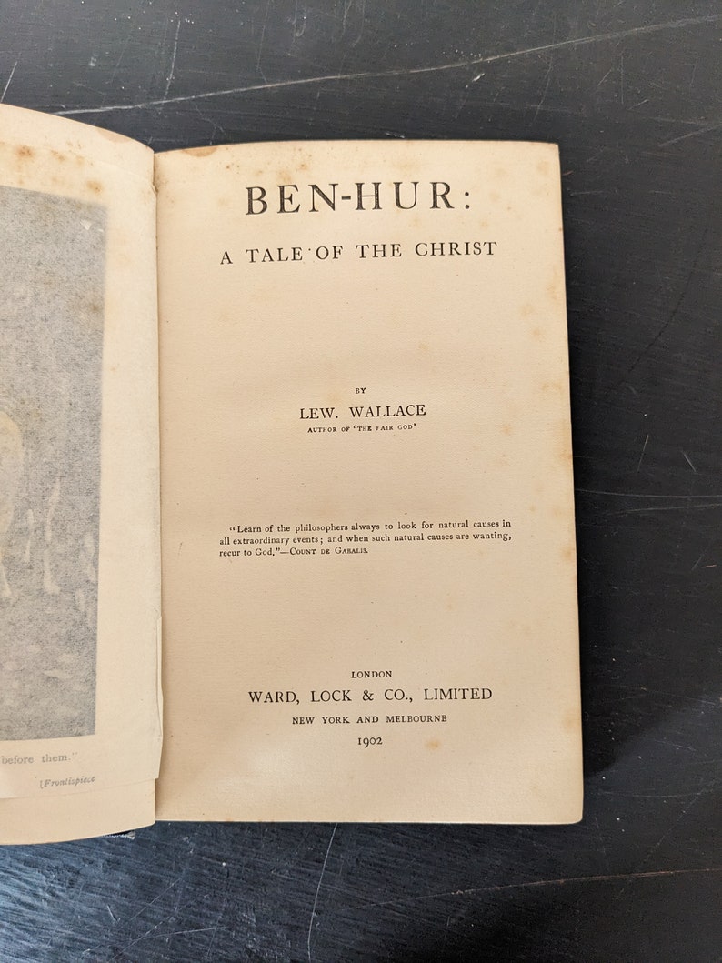 Ben Hur (1902) by Lew Wallace - Vintage Books Australia - Etsy