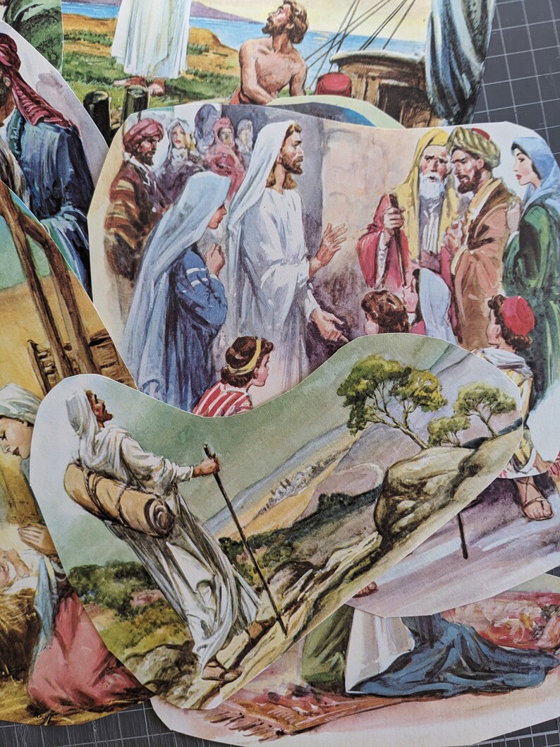 Bible Story Cut Outs for Junk Journal, Scrapbooking, Mixed Media Art ...