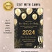 Editable New Years Eve Party Invitation Template, 2024 New Years Party ...