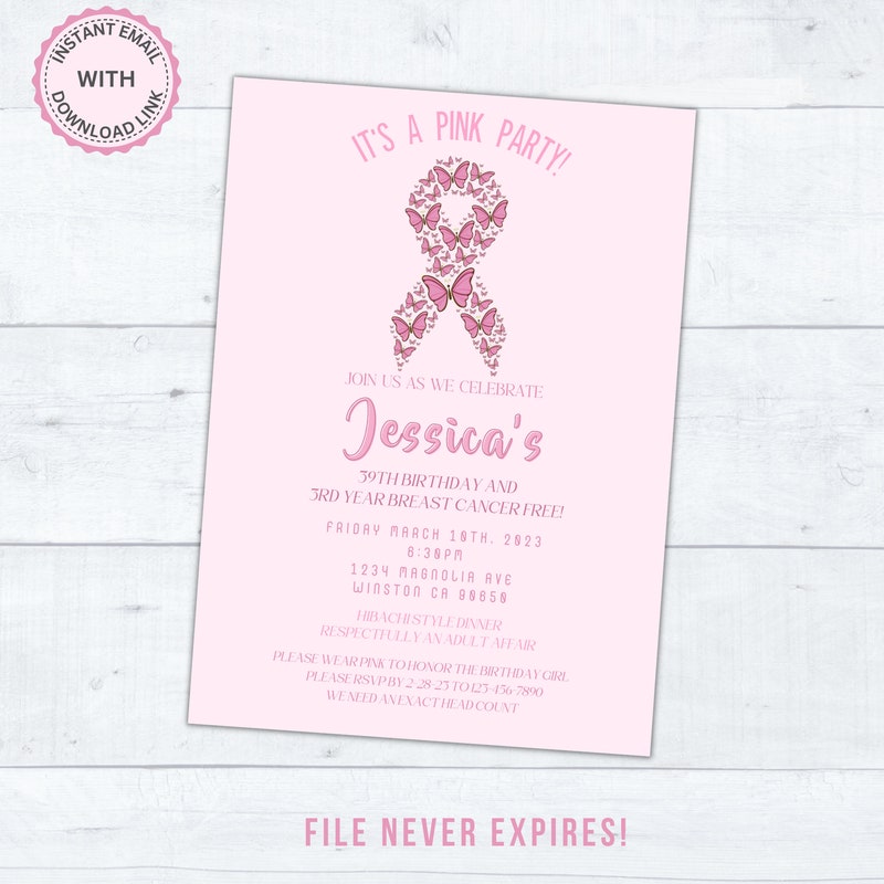 Cancer Free Party - Etsy