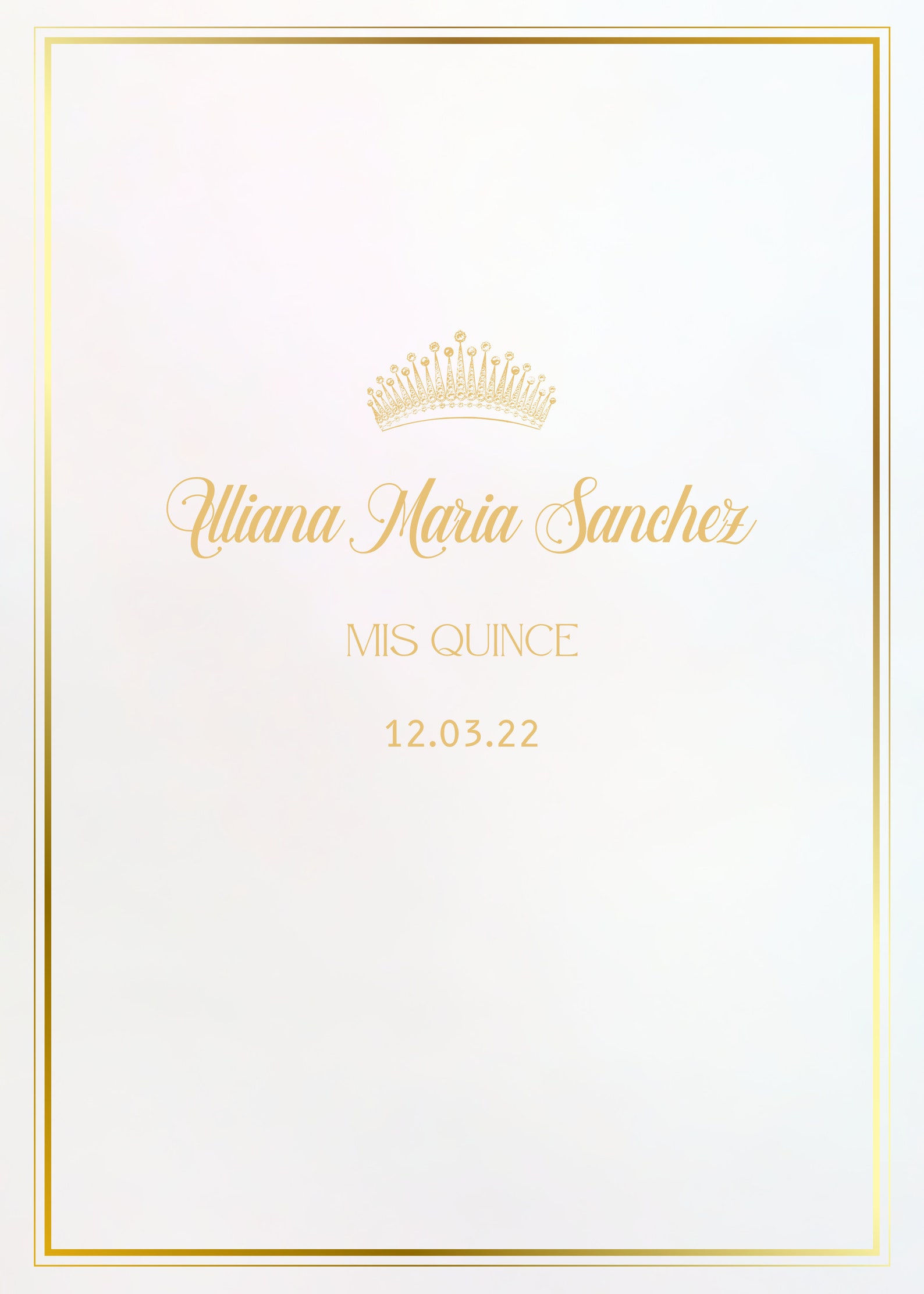 Quinceañera Invitation Printable EDITABLE TEMPLATE Pearl - Etsy