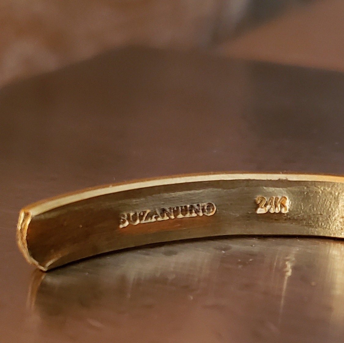 24k Solid Gold Cuff Bracelet 24k Gold Bangle 24k Gold Bracelet Gold ...