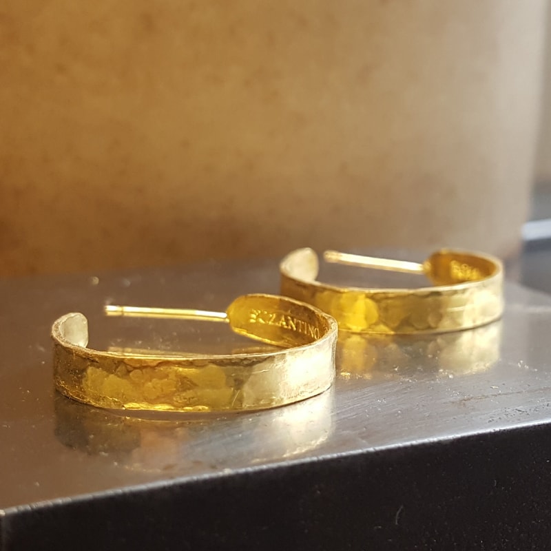 24k Gold Earrings - Etsy