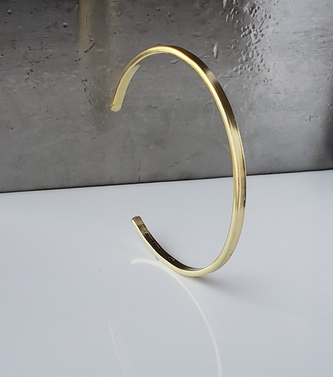 Hand Forged 18k Solid Gold Cuff Bracelet: Unisex Stacking Bangle - Etsy
