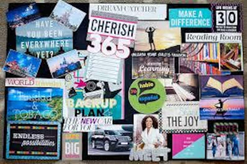 Meaningful Vision Board Cutouts & Words - 150 Pieces - Etsy