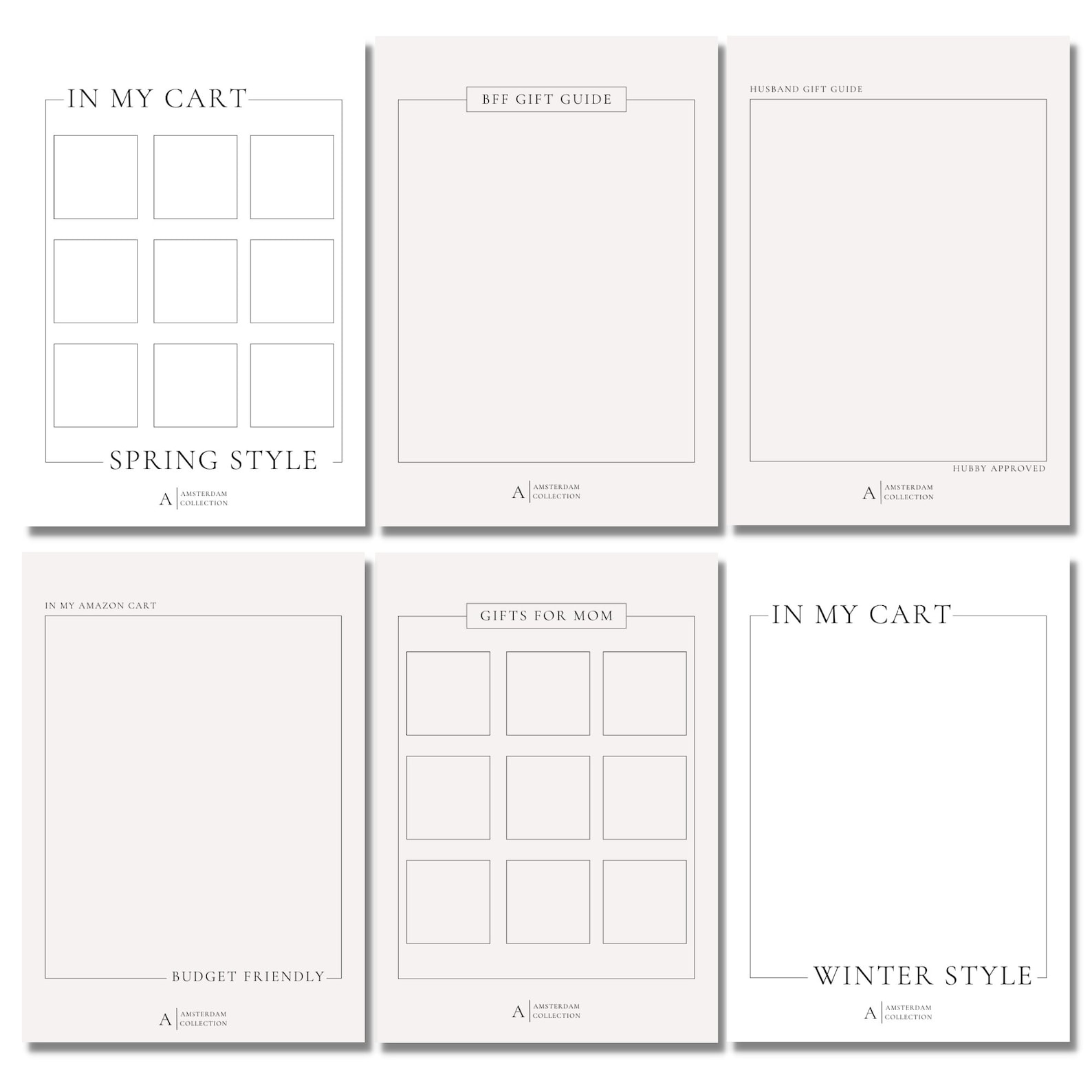 LTK Gift Guide Template | Blog Collage | Gift Guide Canva Template ...