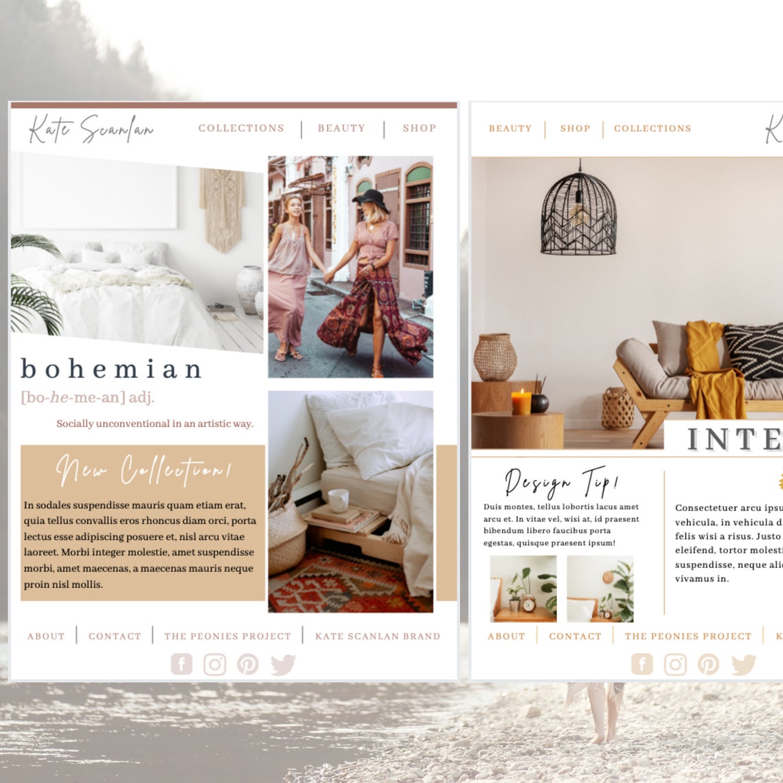 5 Page Digital Newsletter | Email Template | Email Newsletter Template ...
