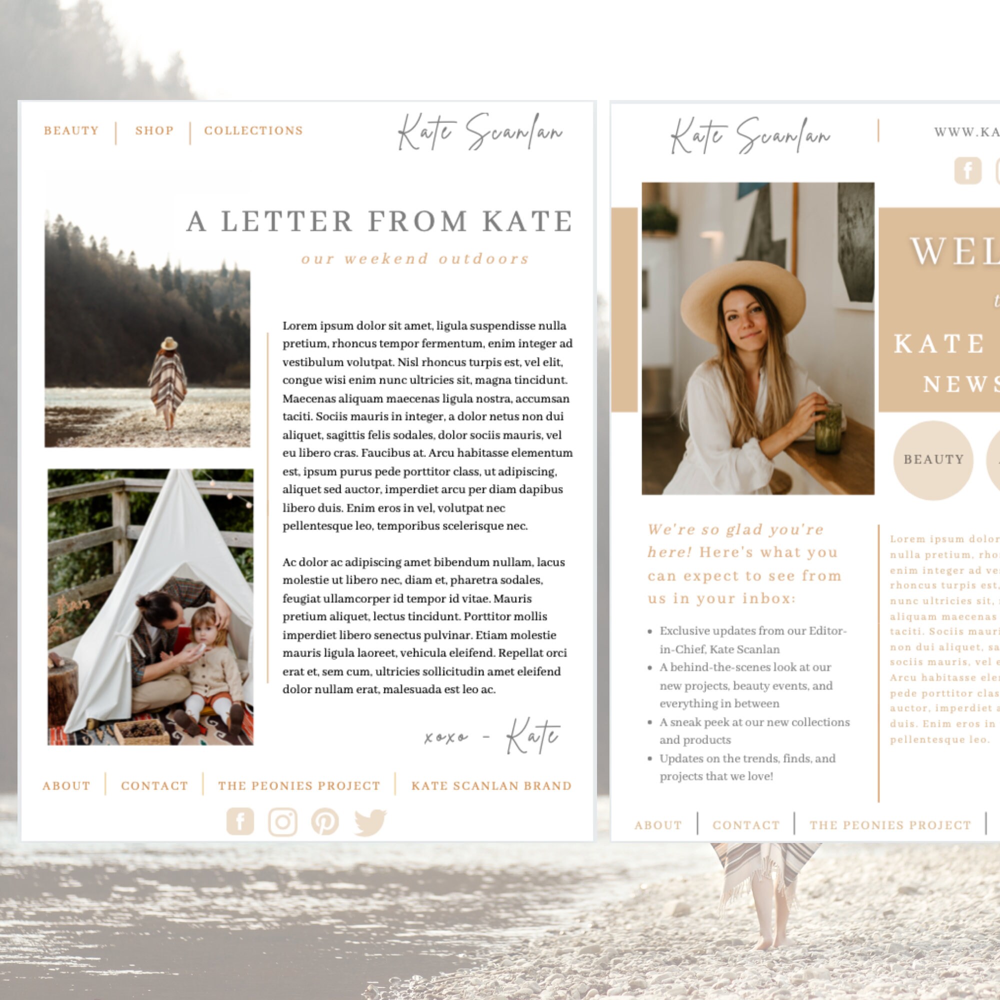 5 Page Digital Newsletter | Email Template | Email Newsletter Template ...