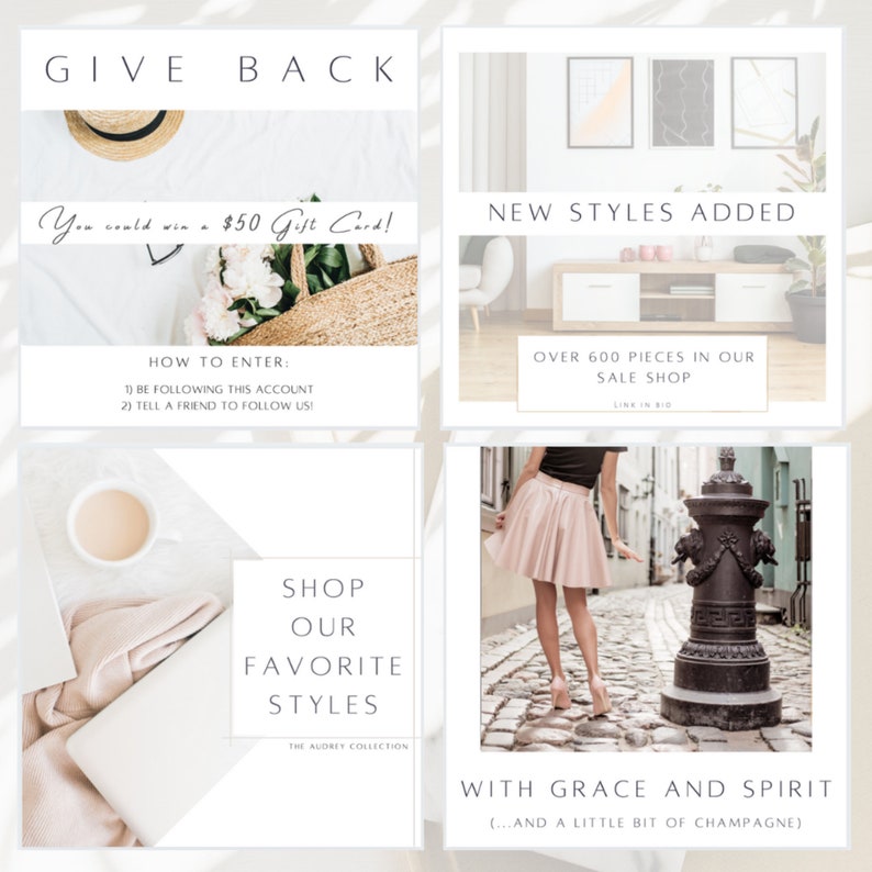 21 Instagram Post Template Clean Simple Minimalist Design Social Media ...