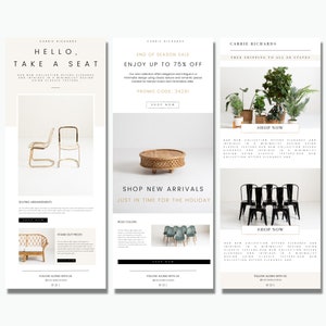 E-commerce Marketing Template Editable Canva Template E-mail Newsletter ...