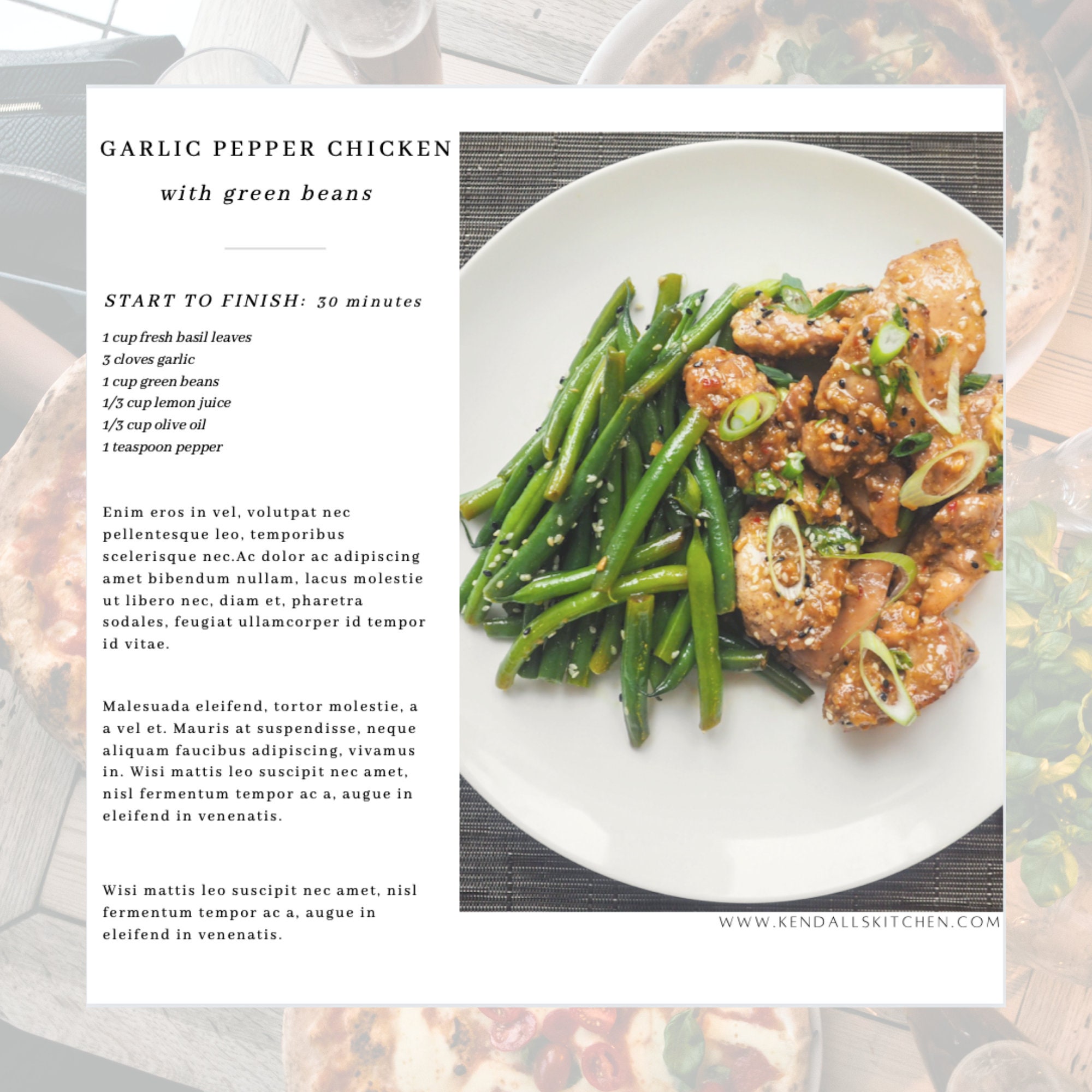 16 Instagram Post Template for Canva | Recipe Bloggers | Instagram ...